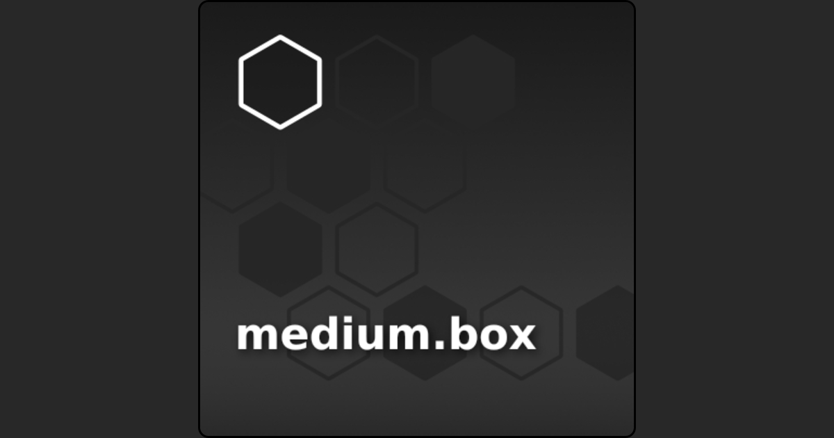 medium.box - Profile | .box